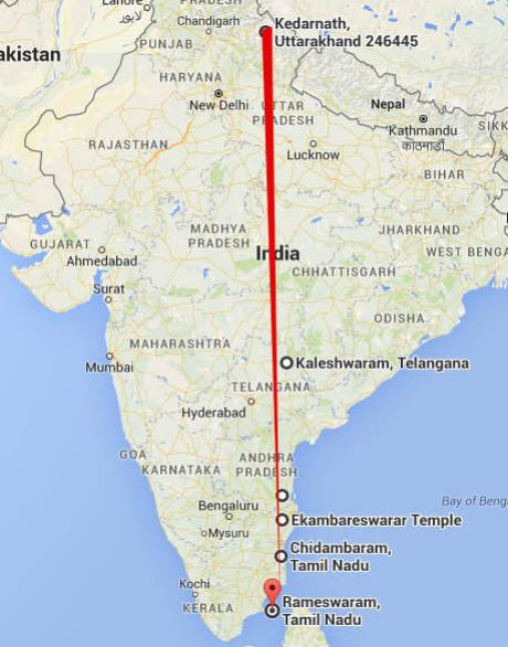 Eight Shiva Temples Straight Line 79*41 Longitude – Ramanisblog